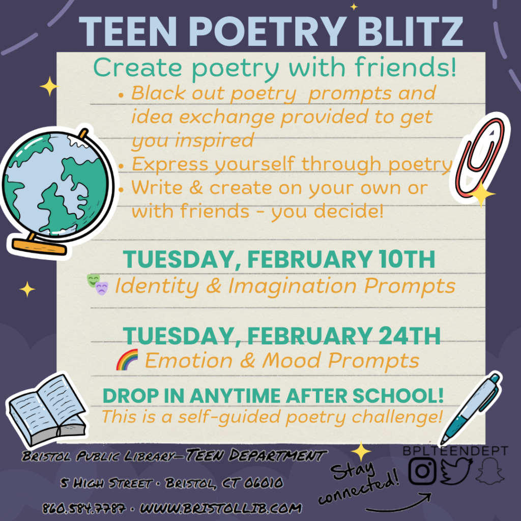 Teen Poetry Blitz - Bristol Public Library