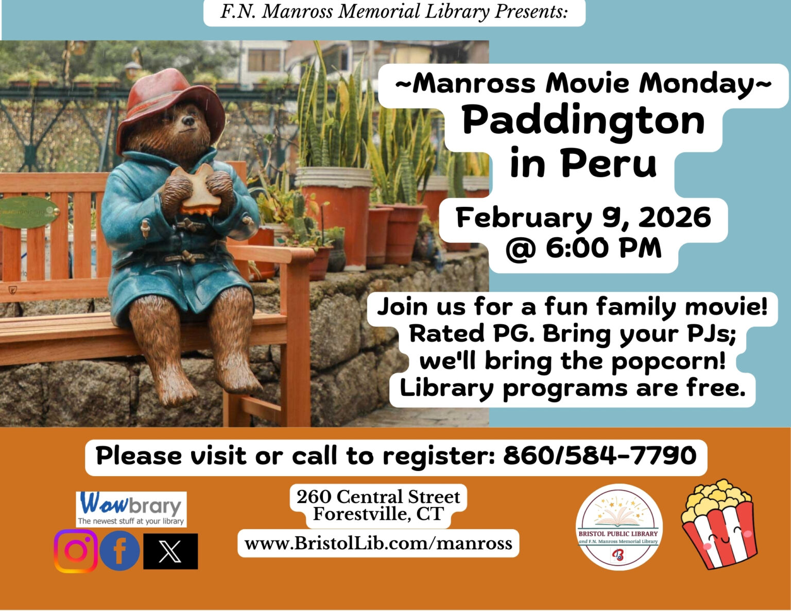 Manross Movie Monday: Paddington in Peru - Bristol Public Library