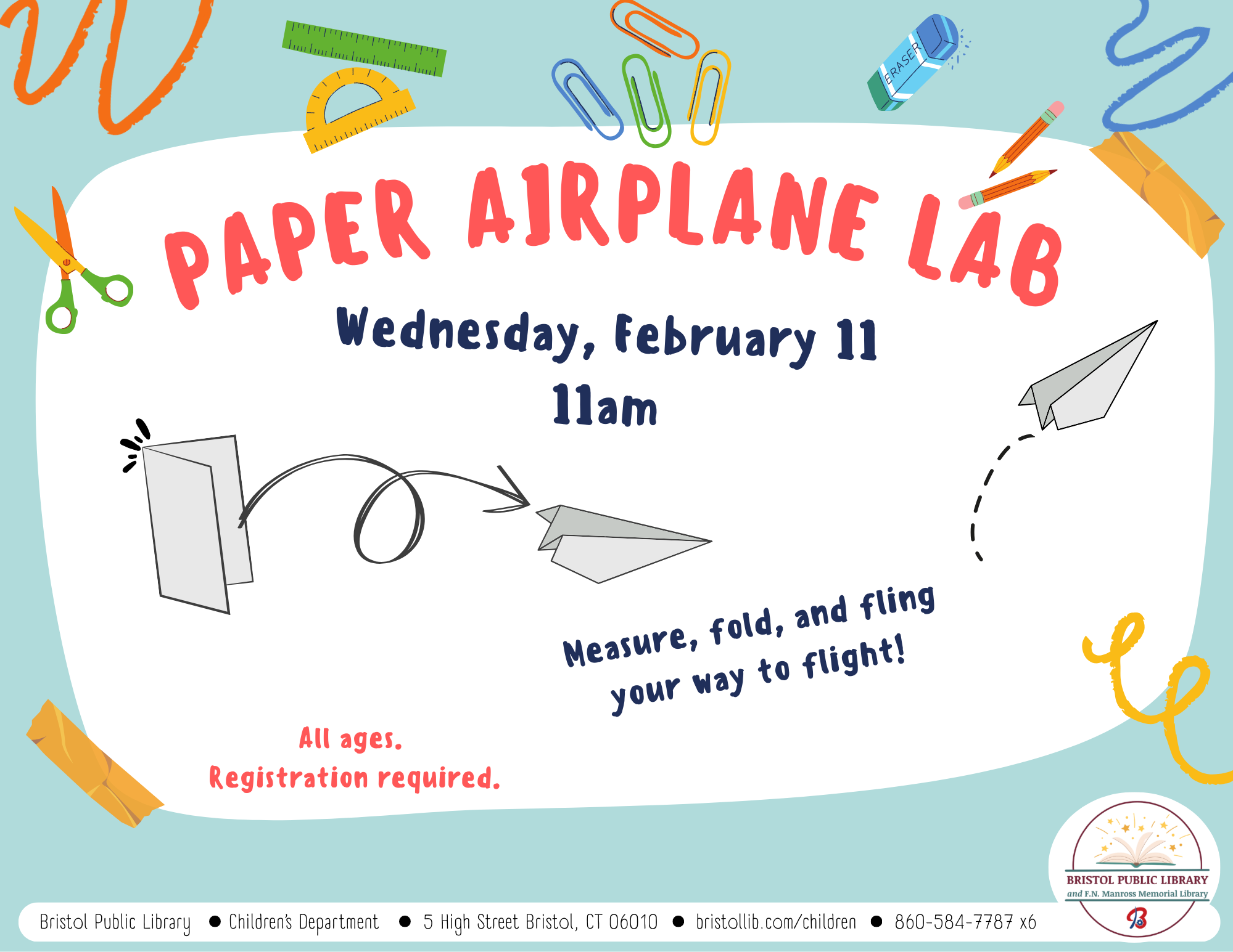 Paper Airplane Lab - Bristol Public Library