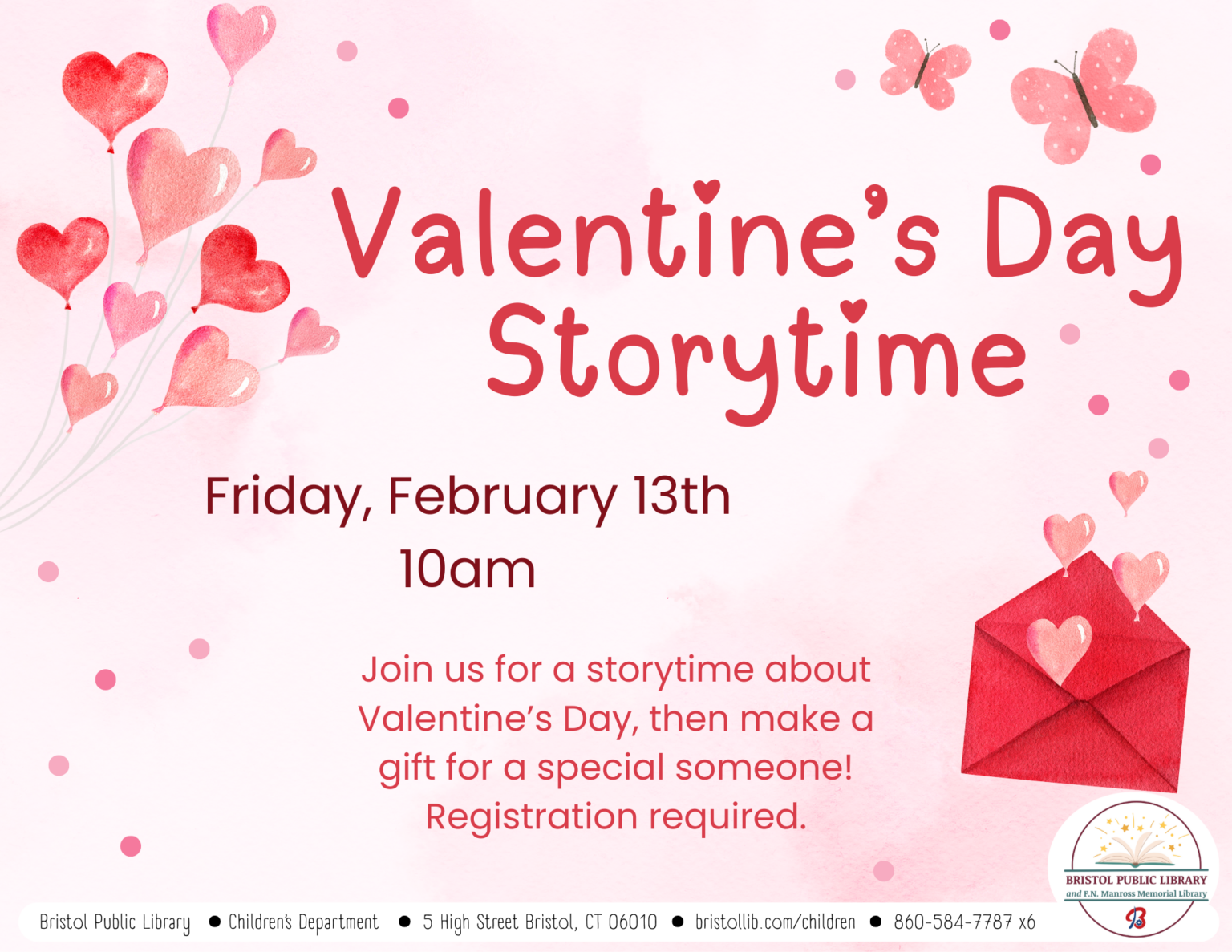 Valentine's Day Storytime - Bristol Public Library