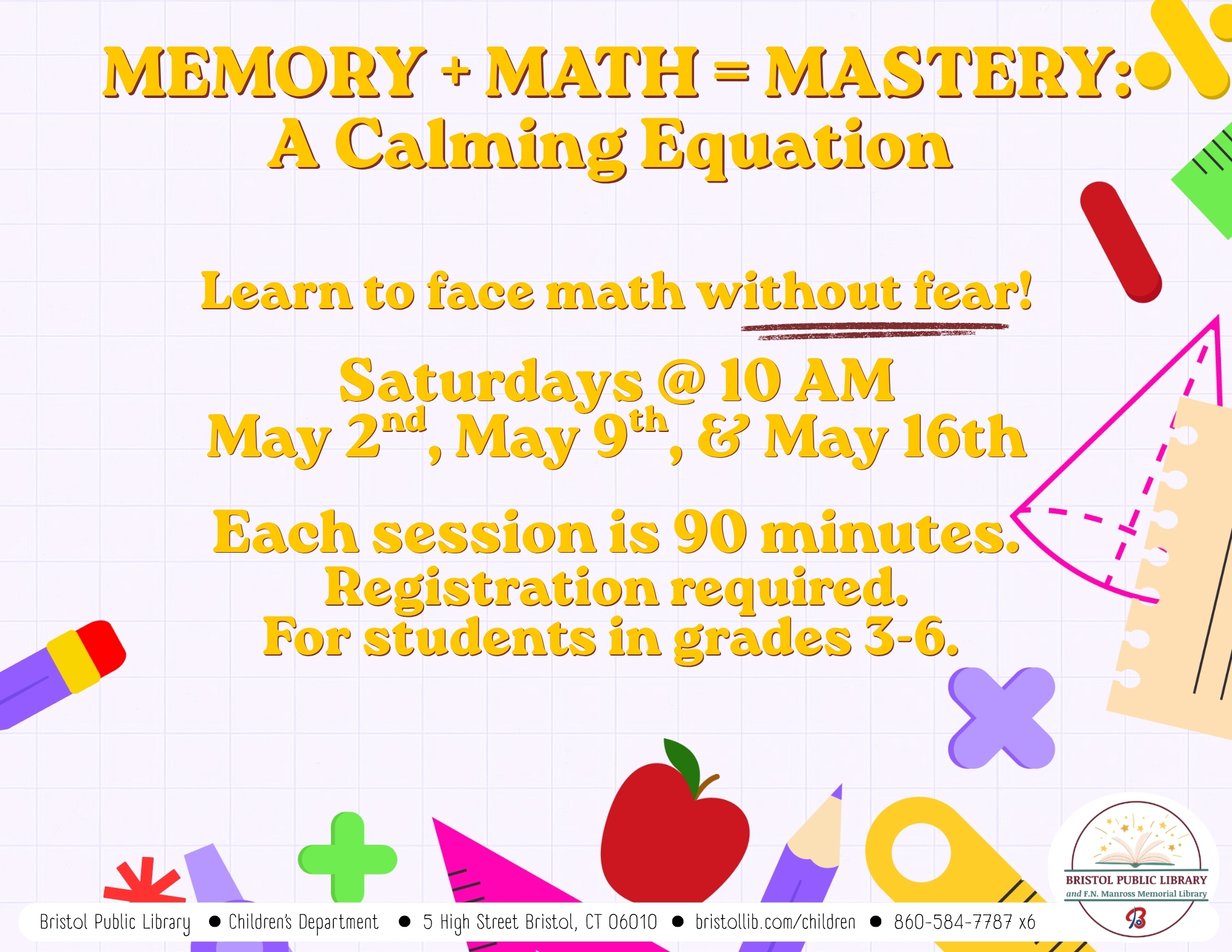 Memory+Math=Mastery: A Calming Equation - Bristol Public Library